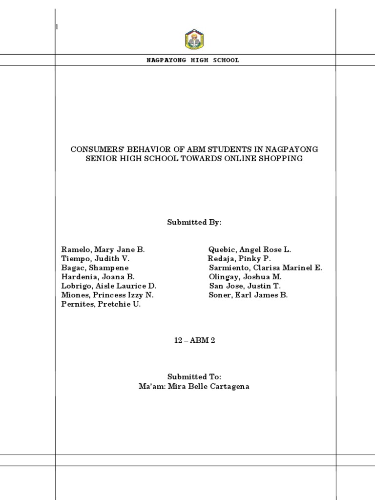 Final Paper PDF | PDF | Consumer Behaviour | Online Shopping