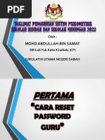 Manual Untuk Reset Password Id Delima | PDF