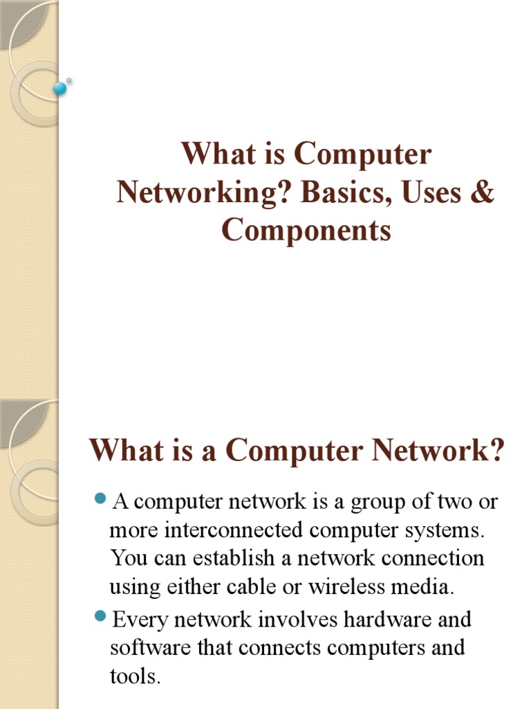 What Is Computer Networking | Download Free PDF | Computer Network | Internet Protocol Suite