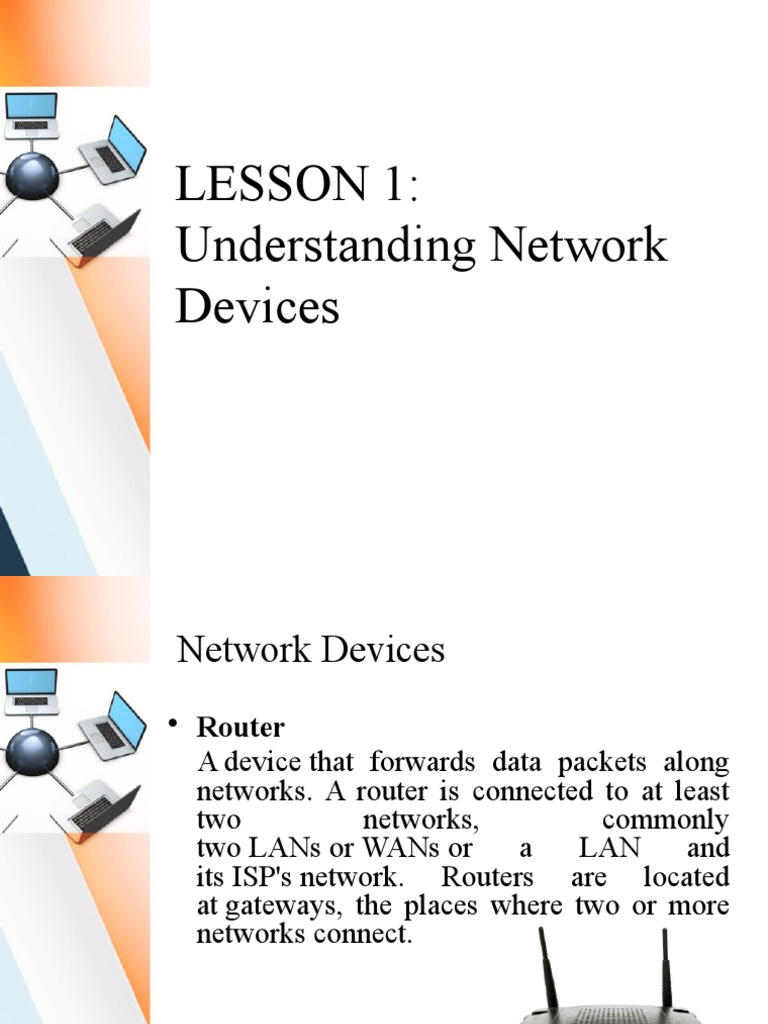 LESSON 1 Understanding Network Devices | PDF | Computer Network | Ip ... LESSON 1 Understanding Network Devices | PDF | Computer Network | Ip ...