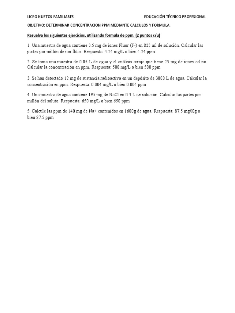 Ejercicios PPM | PDF