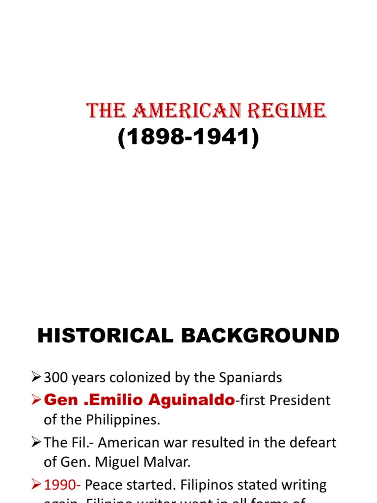 American Regime | PDF