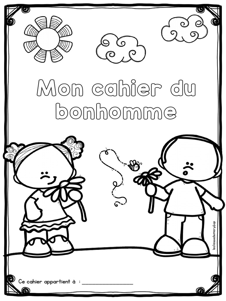 Mon Cahier Du Bonhomme Version 1 Laclassedemarybop | PDF | Maison et jardin