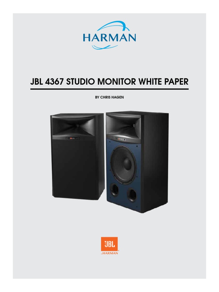 JBL Synthesis 4367 White Paper | PDF | Loudspeaker | Capacitor