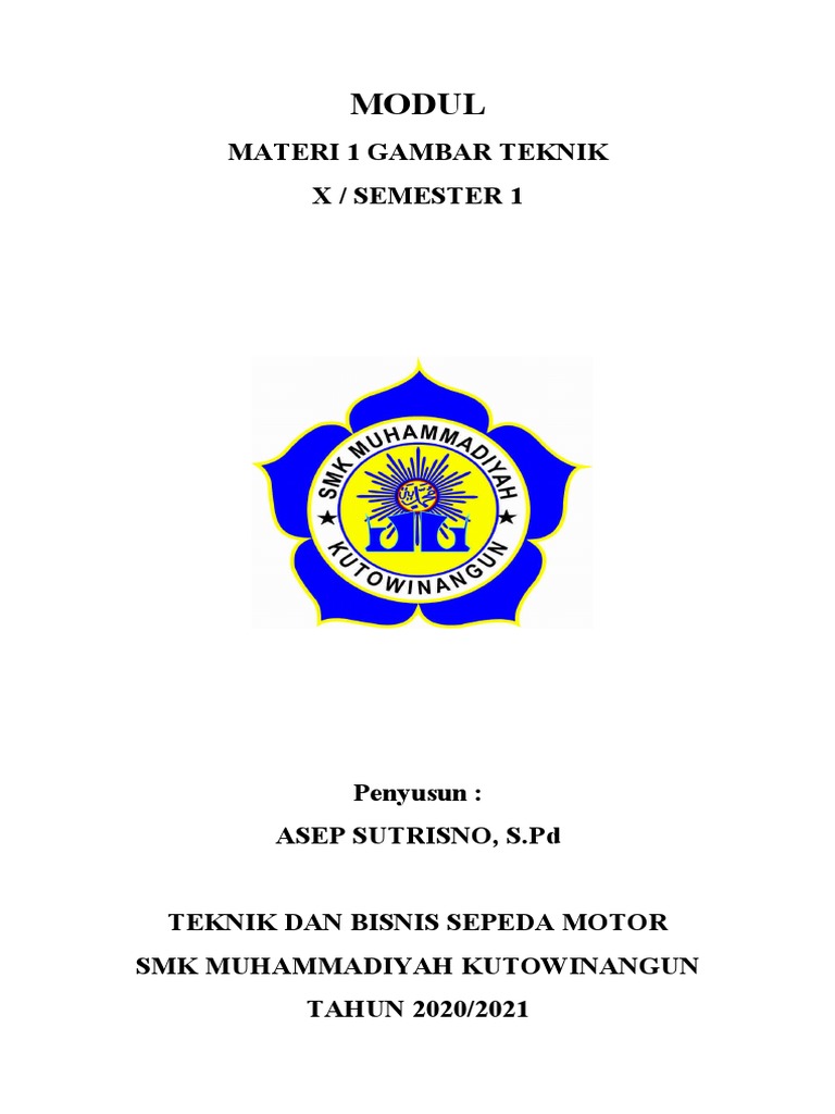 MODUL MATERI 1 GAMBAR TEKNIK TBSM | PDF