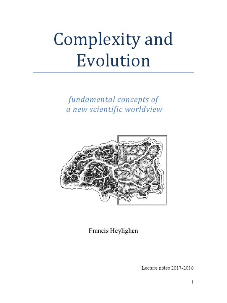 Complexity Evolution Francis Heylighen Pdf Science Entropy