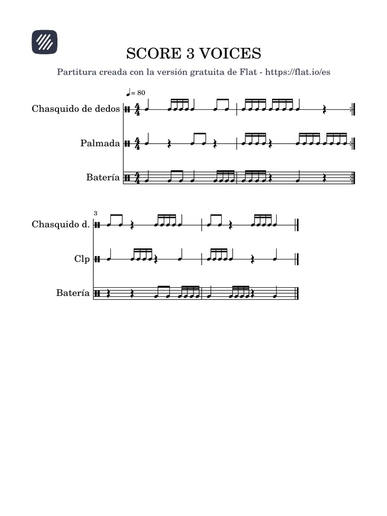 Score 3 Voices PDF | PDF