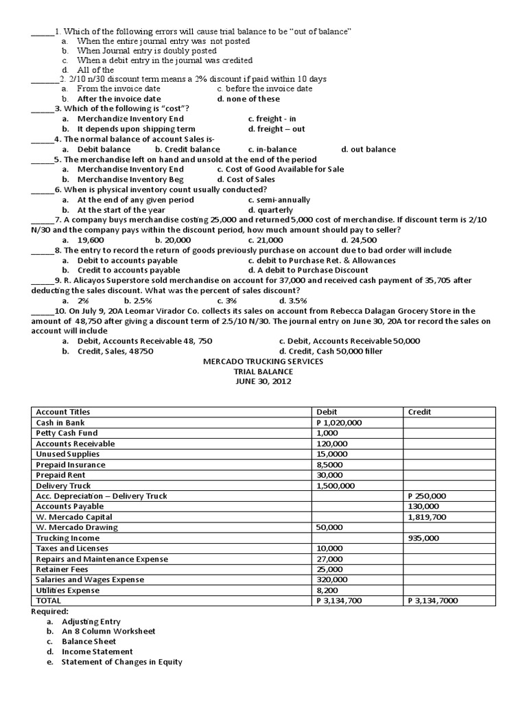 Accounting | PDF | Debits And Credits | Business