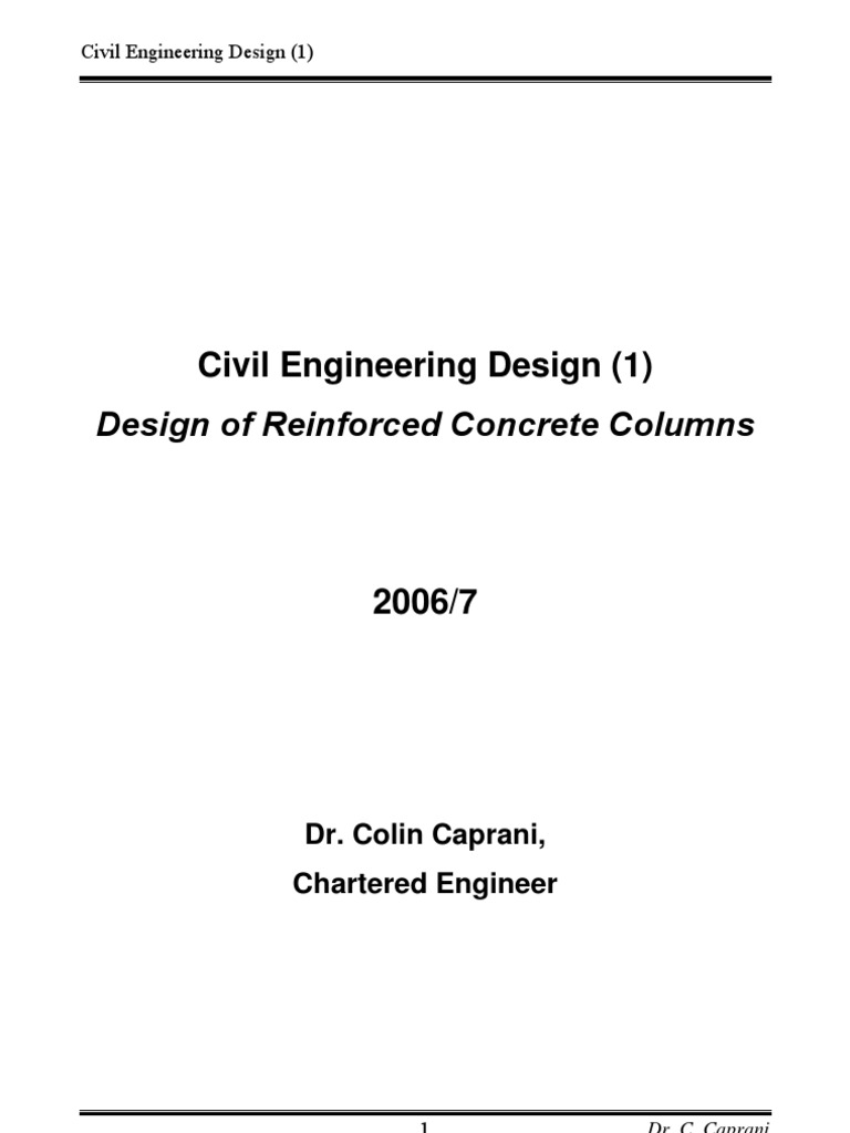 RC Columns | PDF | Buckling | Column