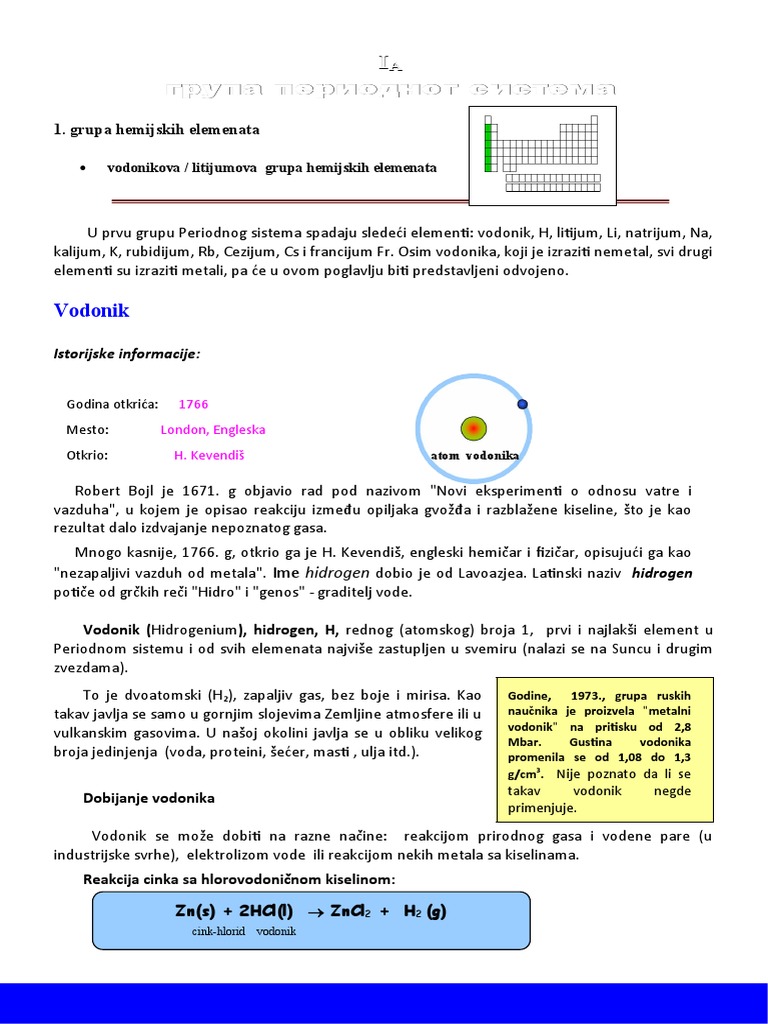 Vodonik | PDF