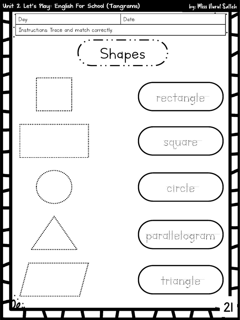 Unit 2 - Shapes (Match) | PDF