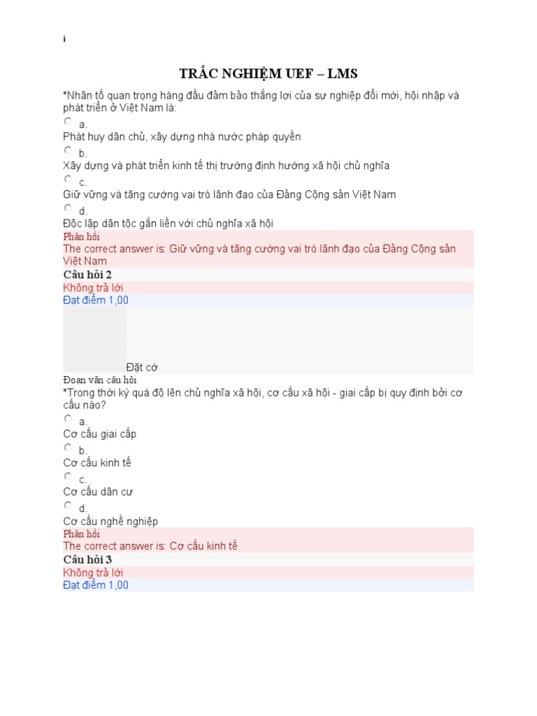 CH NGHĨA XÃ H I - Lms | PDF