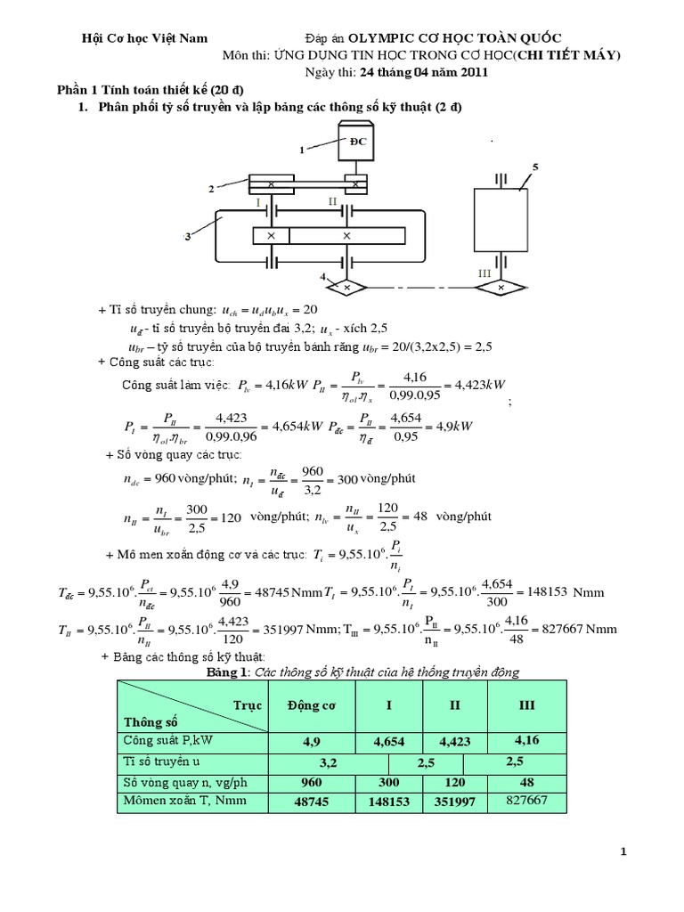 Dap An UDTH Chi Tiet May2011 | PDF