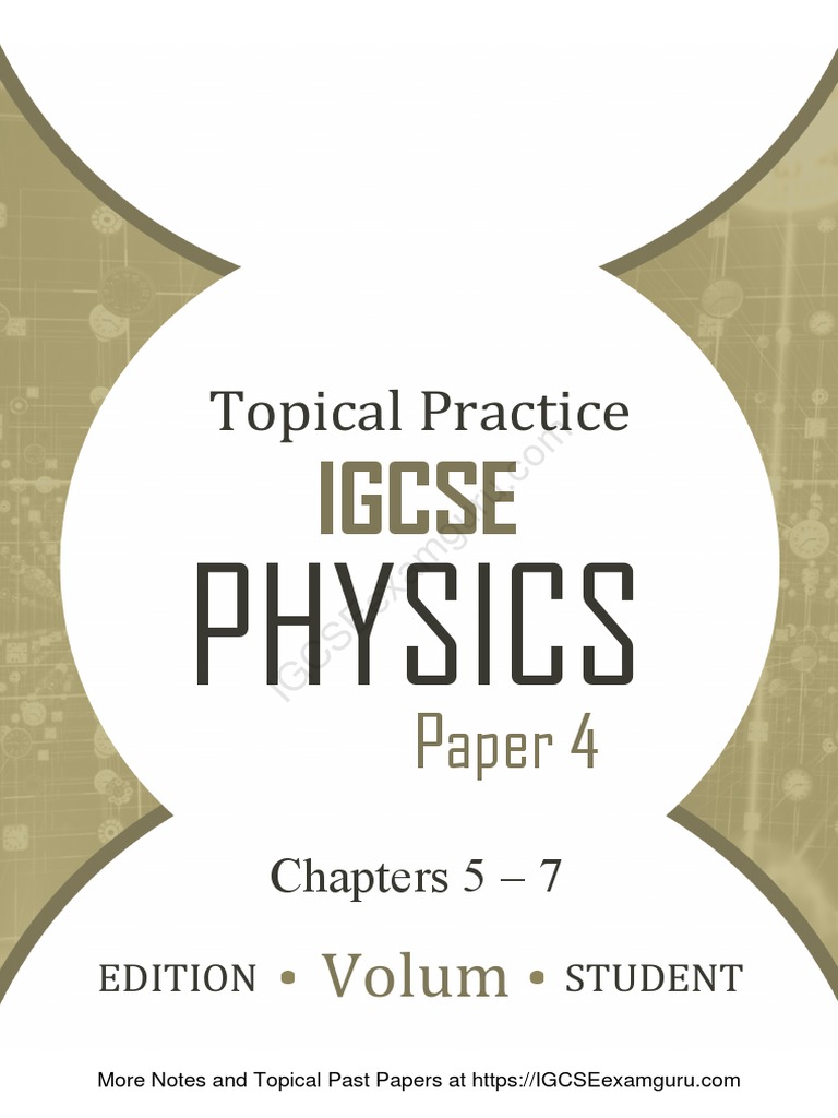 IGCSE Physics Topical Practice Questions | PDF
