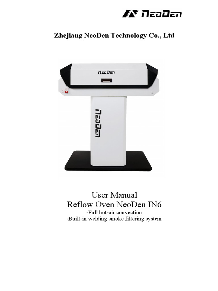 NeoDen IN6 Reflow Oven User Manual | PDF | Printed Circuit Board ...