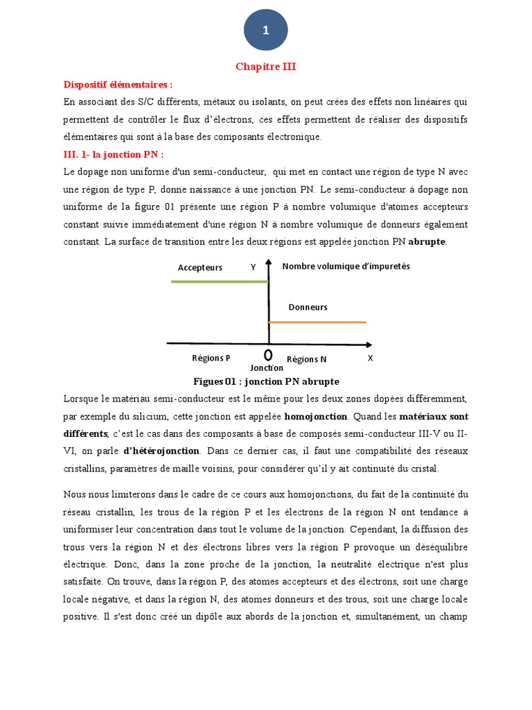 Comprendre la jonction PN en électronique | PDF | Semi-conducteurs ...