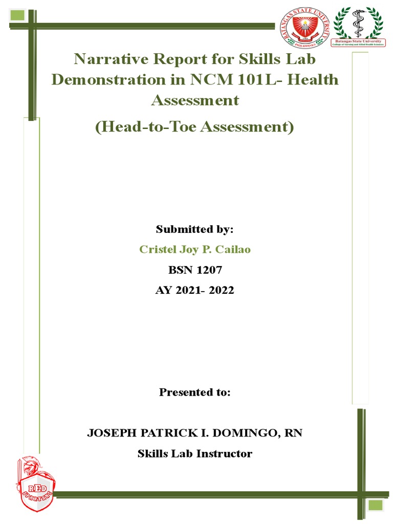 Cailao, CJ - Narrative Report PDF | PDF | Nursing | Health Care