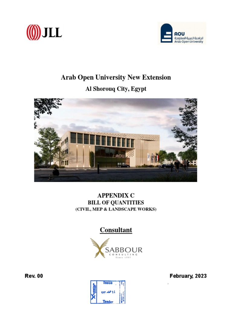 04-Appendix C (Boq) - (Civil, Mep & Landscape Works) PDF | PDF ...