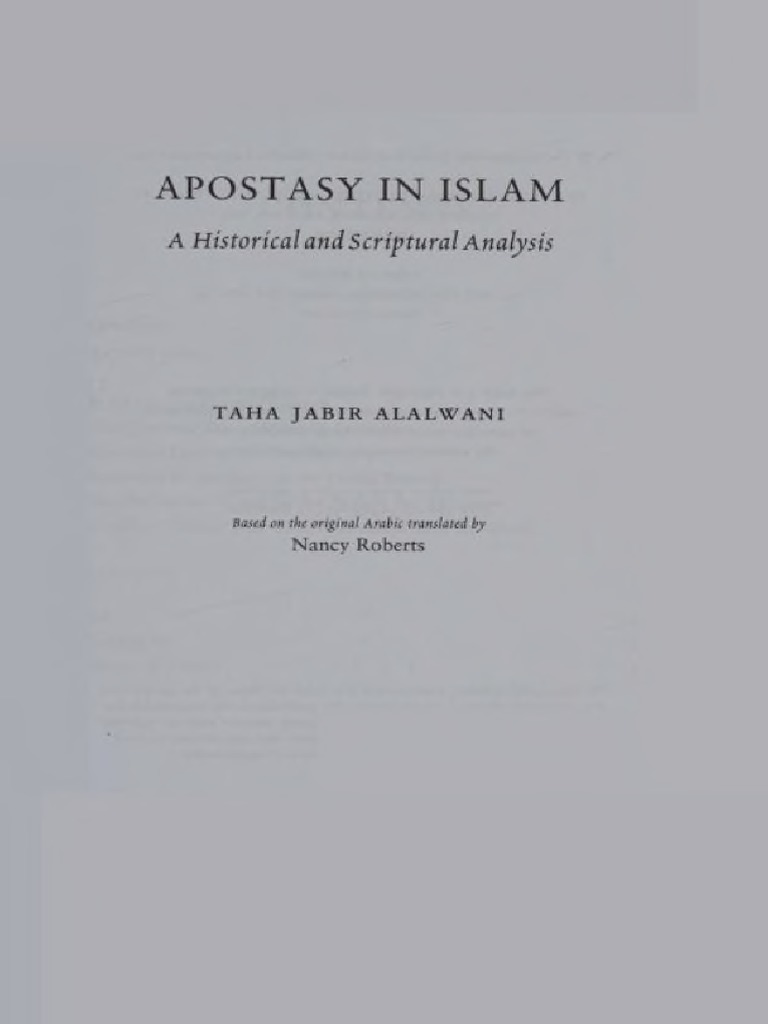 Apostasy in Islam | PDF | Sharia | Quran