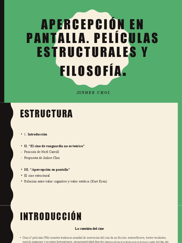 Apercepción en Pantalla | PDF | Vanguardia | Teoría