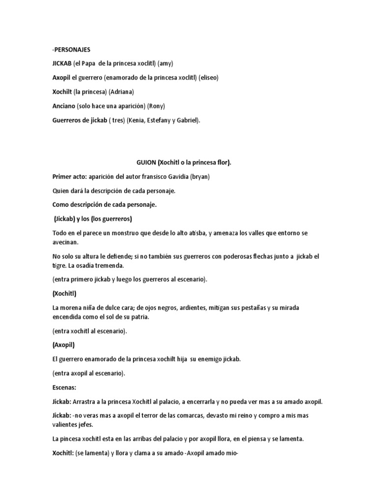 Guioon Xochitl | PDF