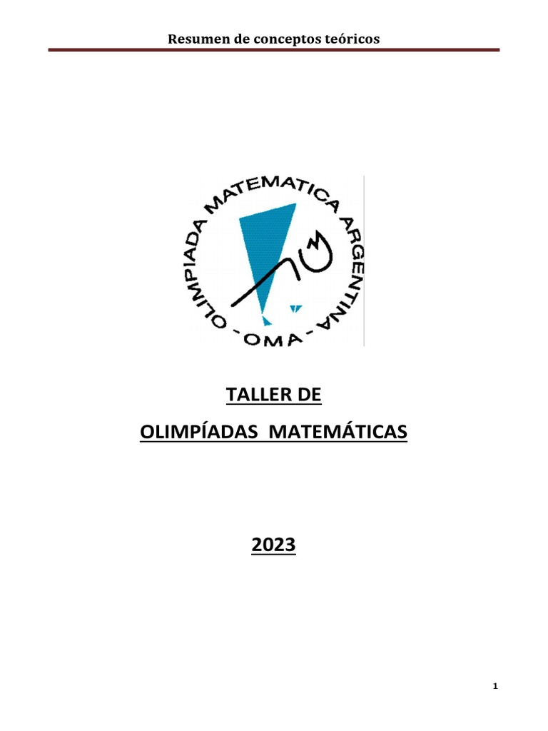 Libro Oma 2023 PDF | PDF | Triángulo | Matemáticas