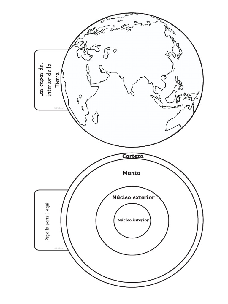 Las Capas de La Tierra - Ficha | PDF