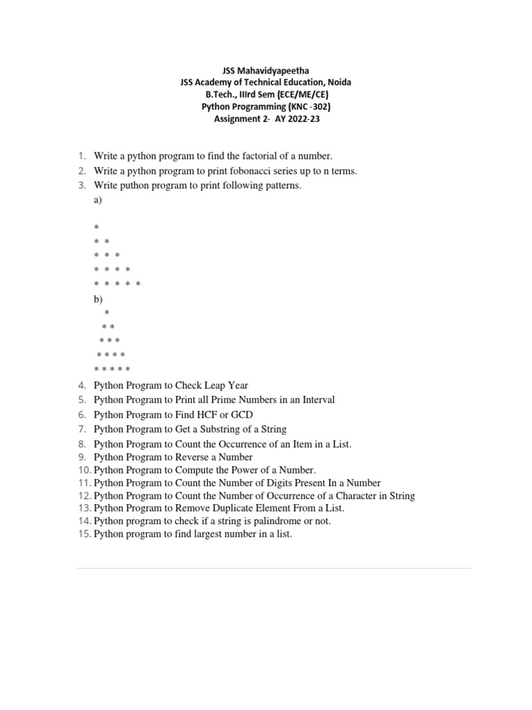 Programming Assignment 2 Pdf