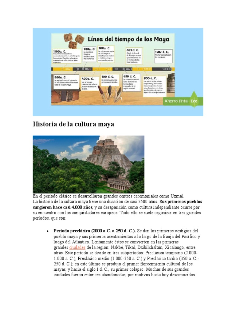 La historia de la avanzada civilización maya y sus tres períodos de ...