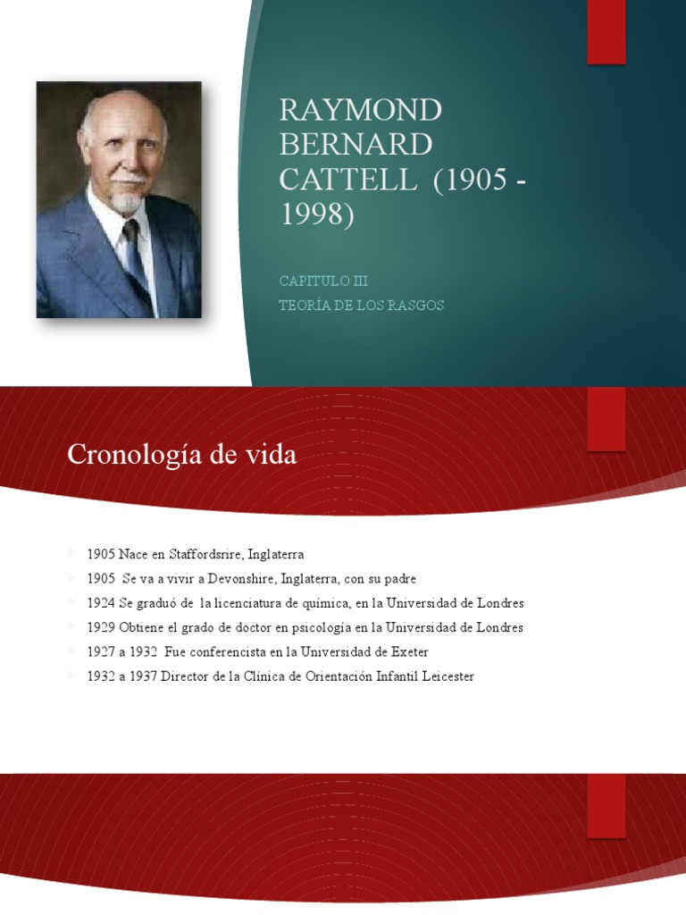 CATTELL | PDF | Motivacional | Motivación