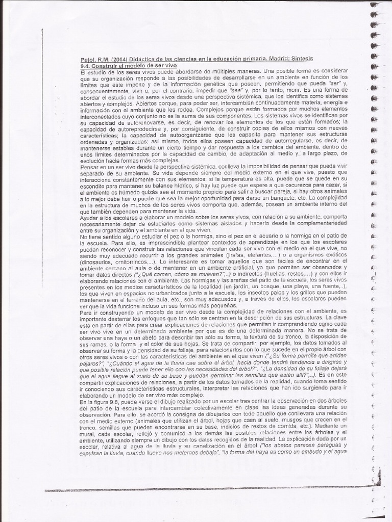 PUJOL, RM. Construir El Modelo de Ser Vivo PDF | PDF