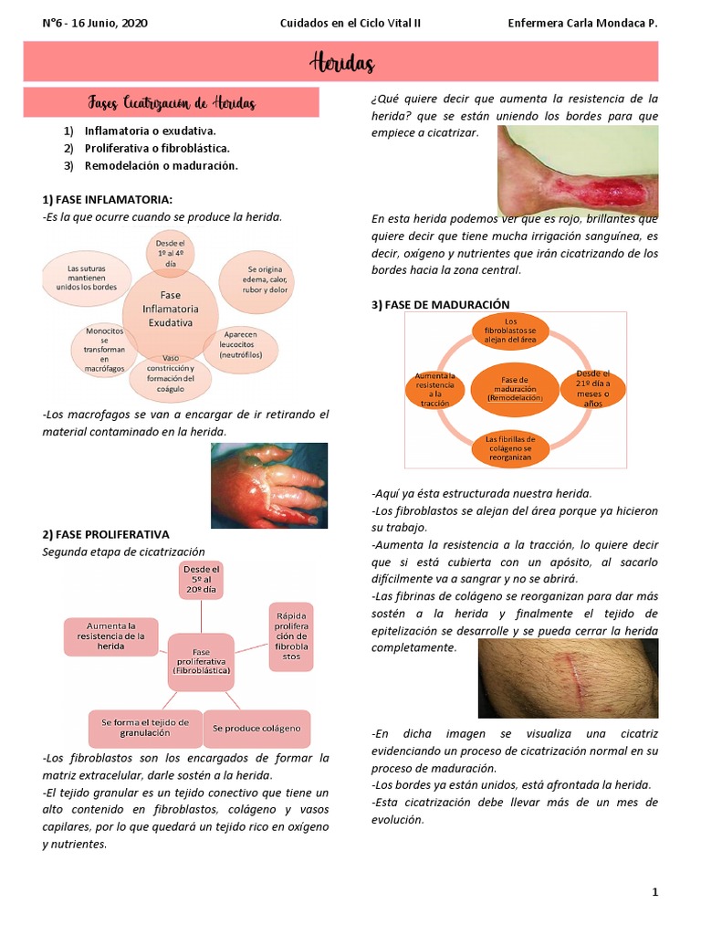 Heridas | PDF | Herida | Cicatrización de la herida