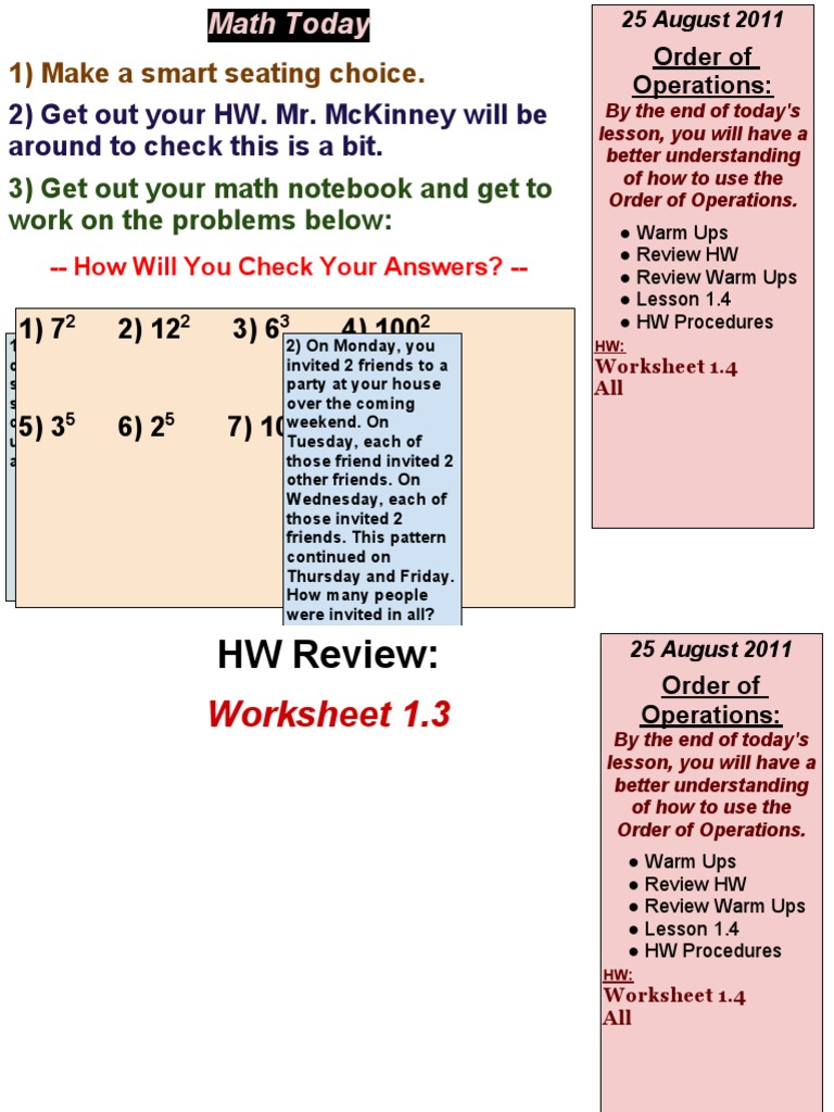 Numeracy Day 6, 2011-12 | PDF | Career & Growth | Teaching Methods & Materials