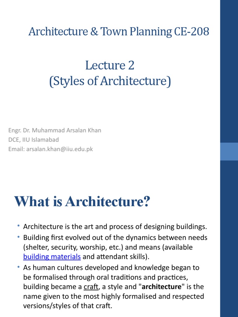 Lecture 2 Styles of Architecture | PDF | Gothic Architecture | Dome
