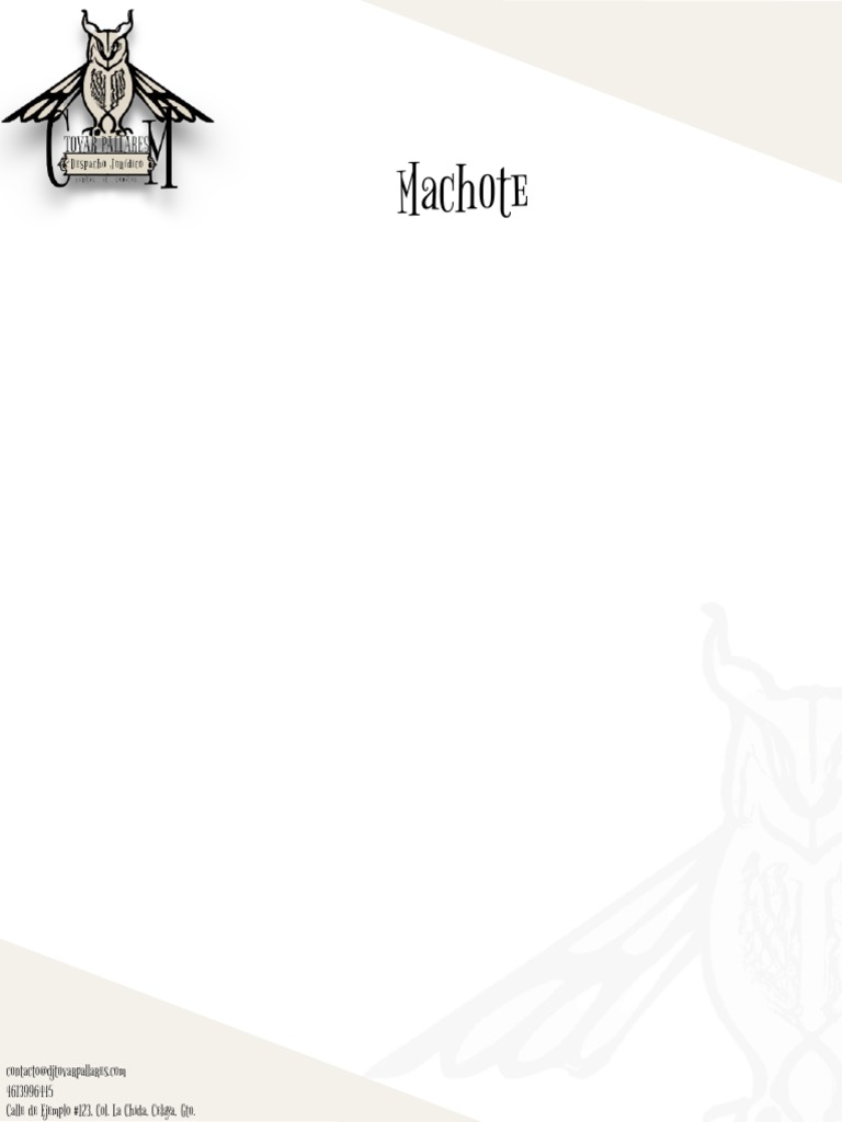 Machote Escuela | PDF