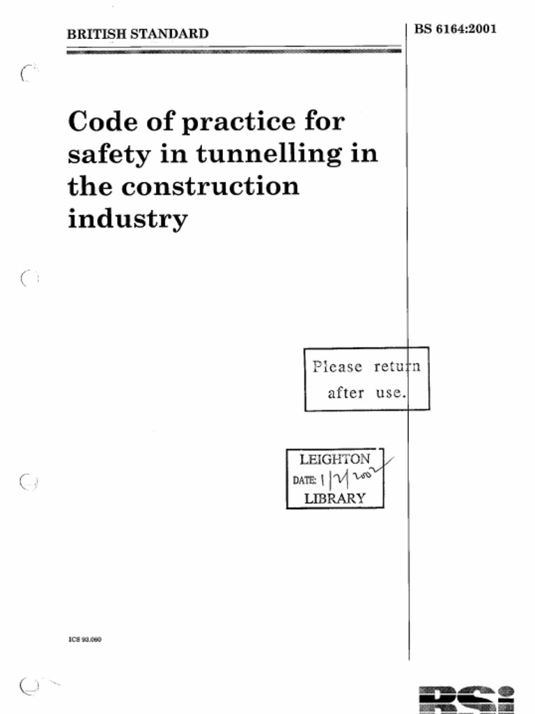 BS 6164-2001 | PDF
