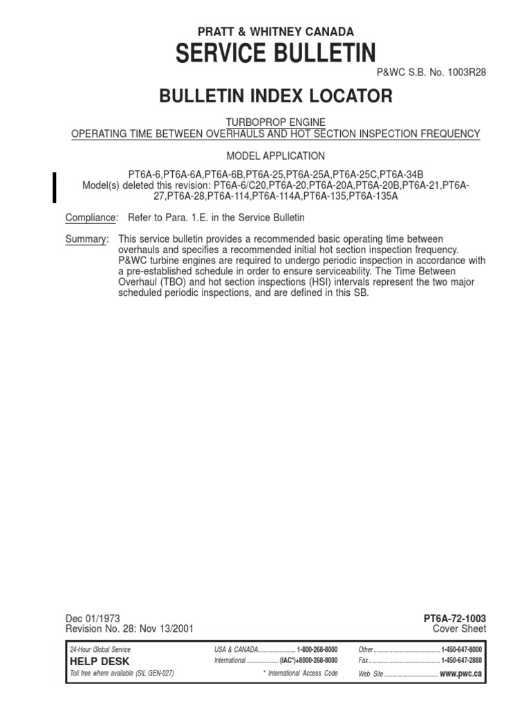 Service Bulletin | PDF | Transport | Aviation