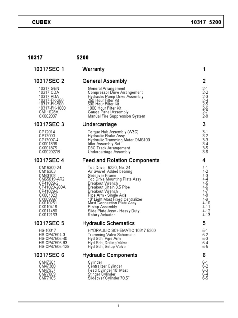 CUBX Parts Manual y Planos | PDF | Valve | Screw