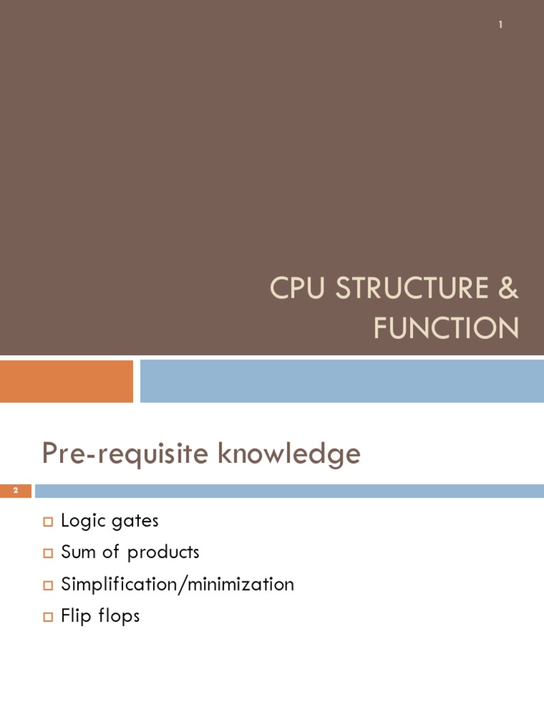 Chapter 7 - CPU Structure and Function Ver 1 | PDF | Central Processing Unit | Computer Data Storage