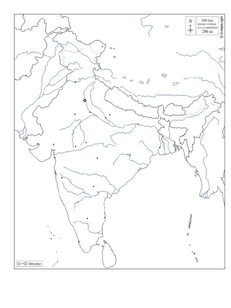 India Map - Rivers | PDF