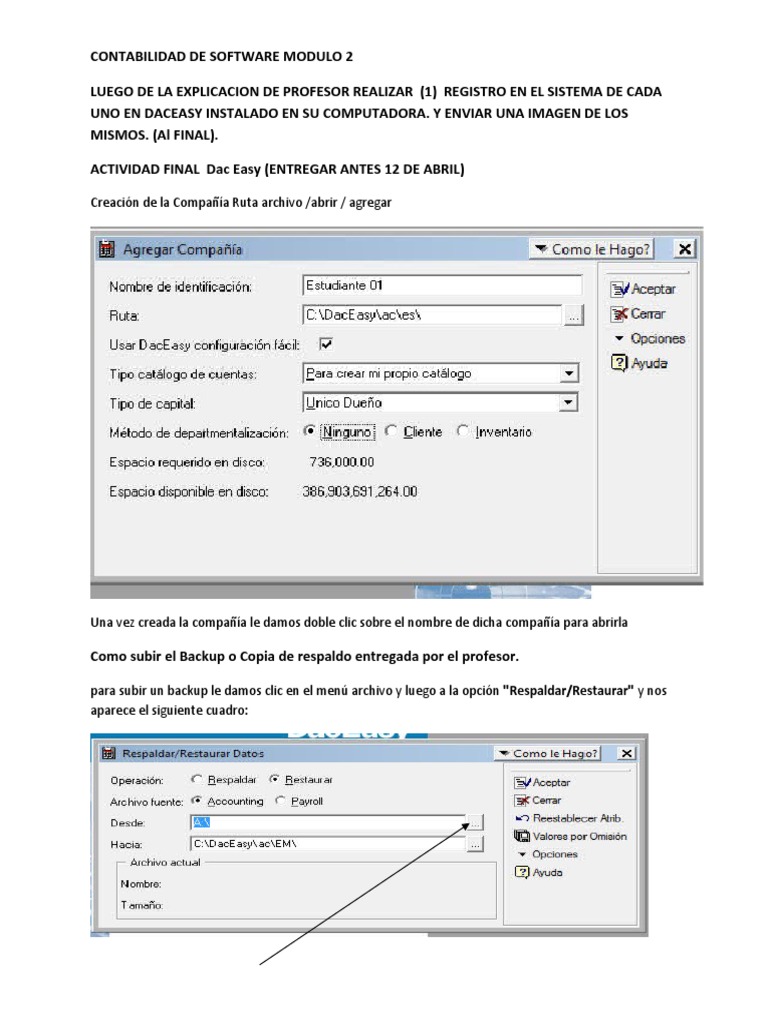 Actividad Final Modulo 2 Dac Easy Entregar MODIFICADA | PDF ...