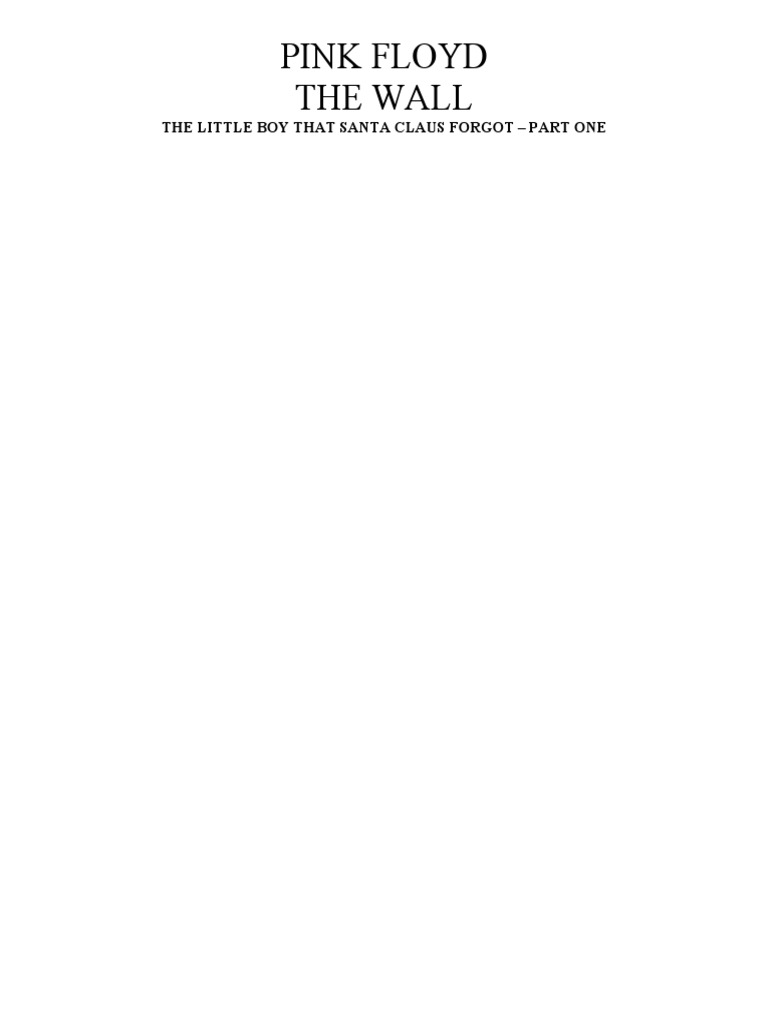 THE WALL | PDF