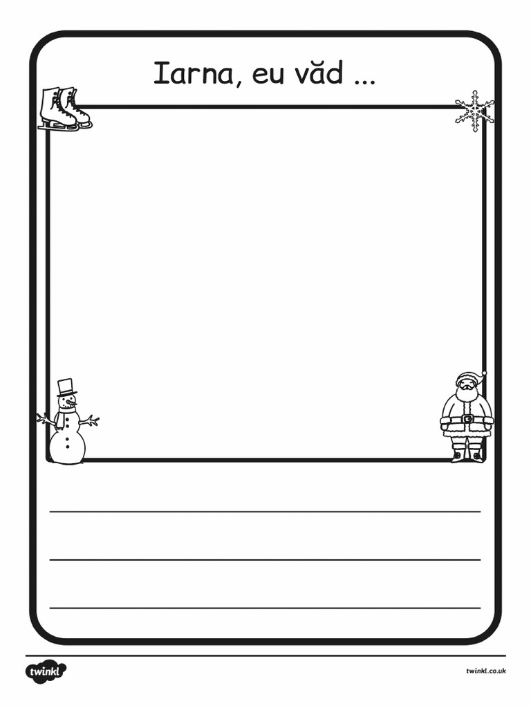 T T 8352 in The Winter I See Writing Frame Romanian | PDF