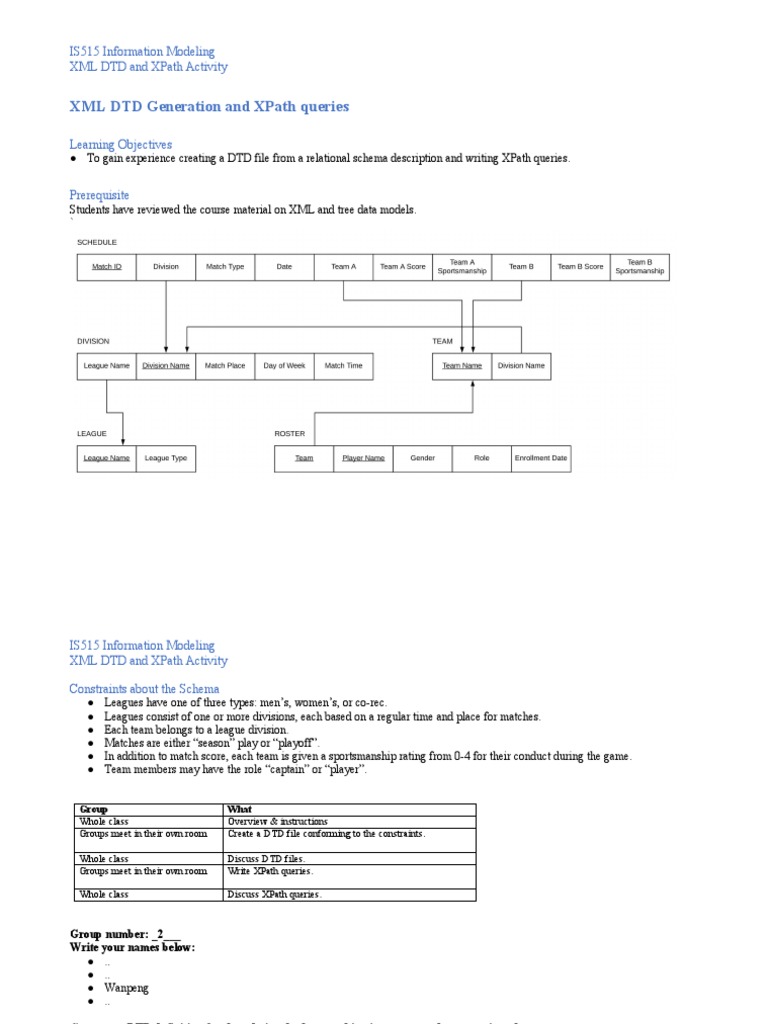 6 Xml Dtd Pdf Xml Xml Schema