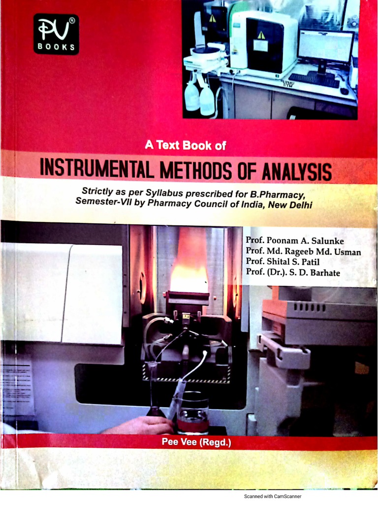 Instrumental Method of Analysis (PV Publication) | PDF