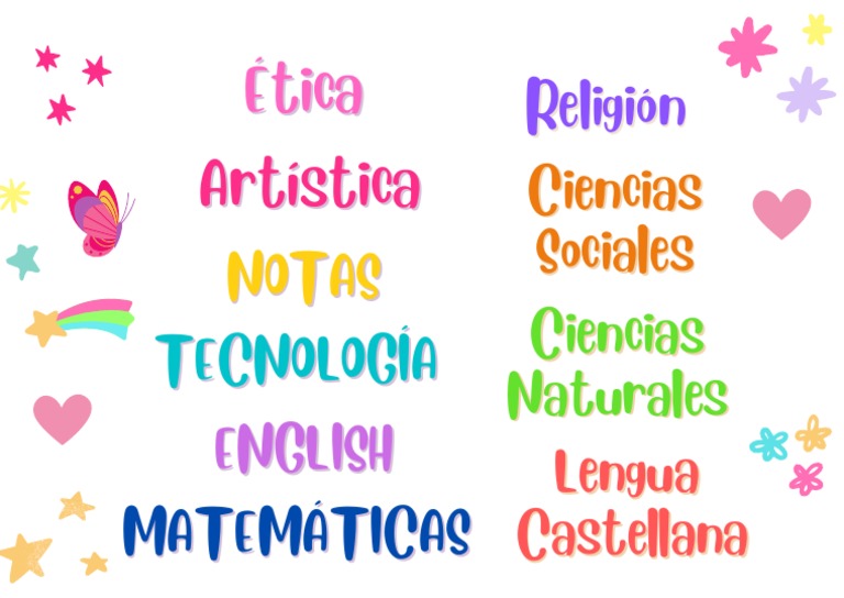 Sticker Materias PDF | PDF | Ciencias sociales | Arte