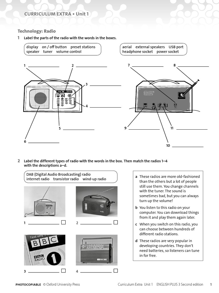 CLIL Unit 1 Technology PDF | PDF | Telecommunications | Radio