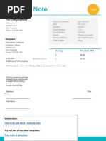 Delivery Docket Template PDF | PDF