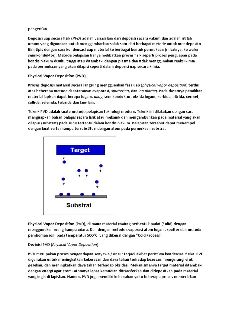 Physical Vapor Deposition (PVD) | PDF