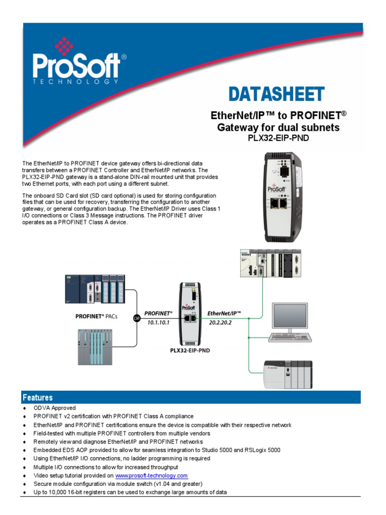 PLX32 EIP PND - Datasheet | PDF | Networking Standards | Data Transmission